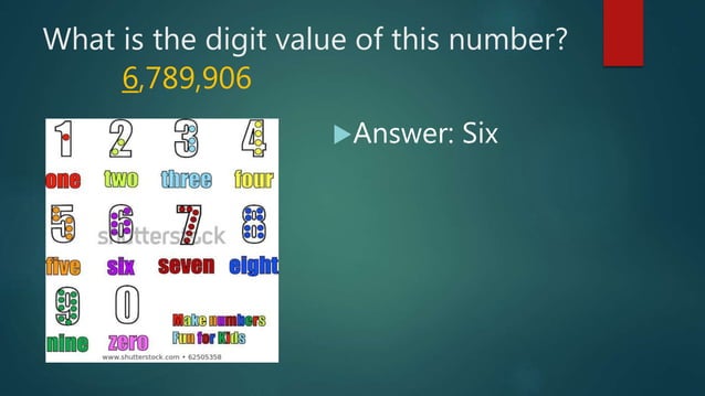 Place, place value and digit value | PPT