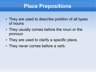 Place prepositions2 | PPT