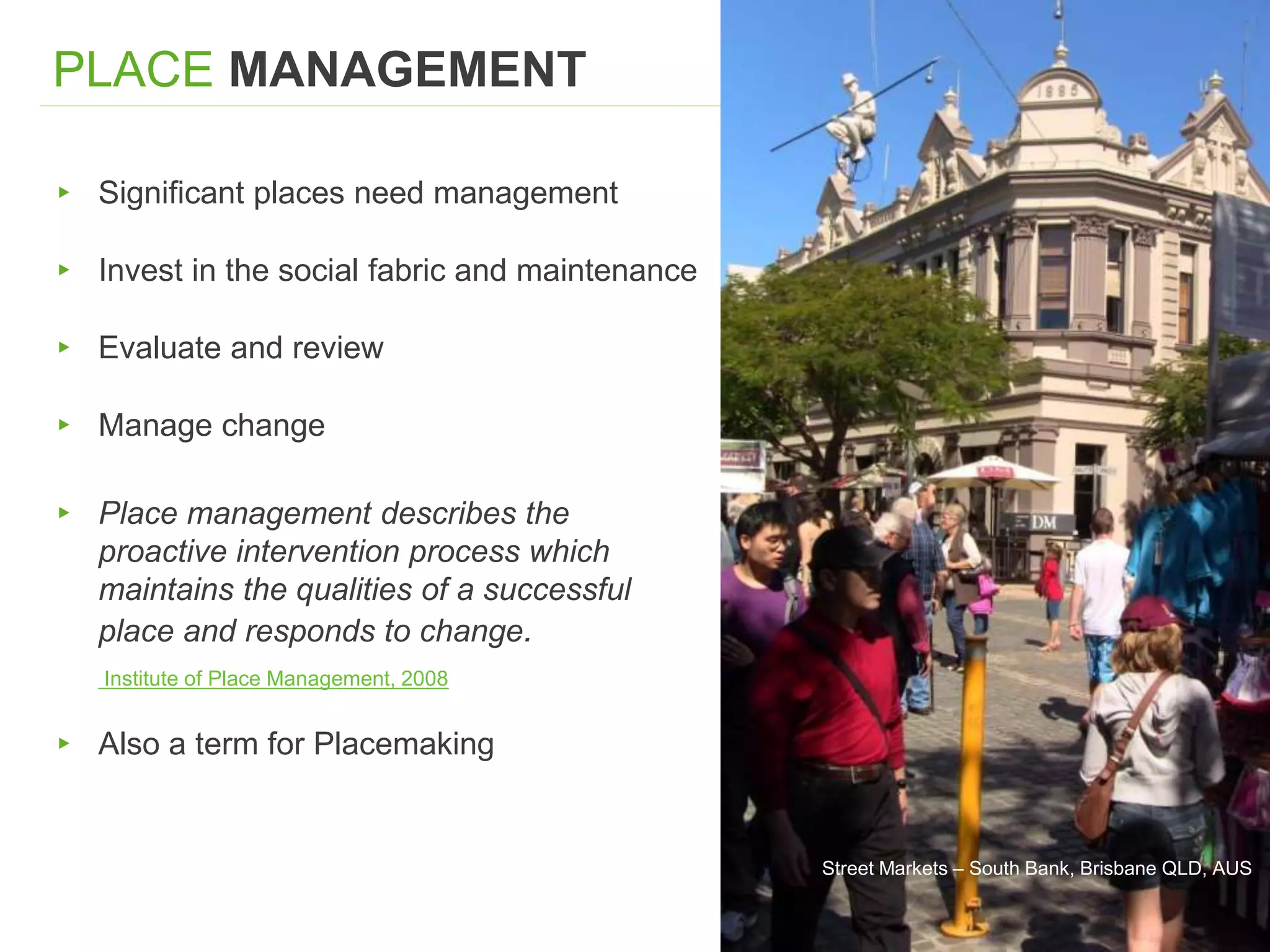 Place Process: Section 5 of Introduction to Placemaking | PPTX