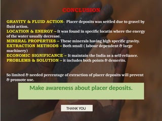PLACER DEPOSITS^JHEAVY MINERLAS ^0 RARE EARTH ELEMENTS.pptx