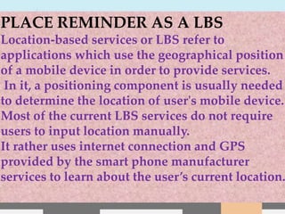 Place reminder | PPTX