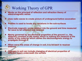 Application of Ground Penetrating Radar in Subsurface mapping | PPT