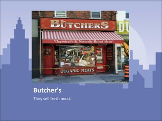 Places in a city vocabulary | PPT