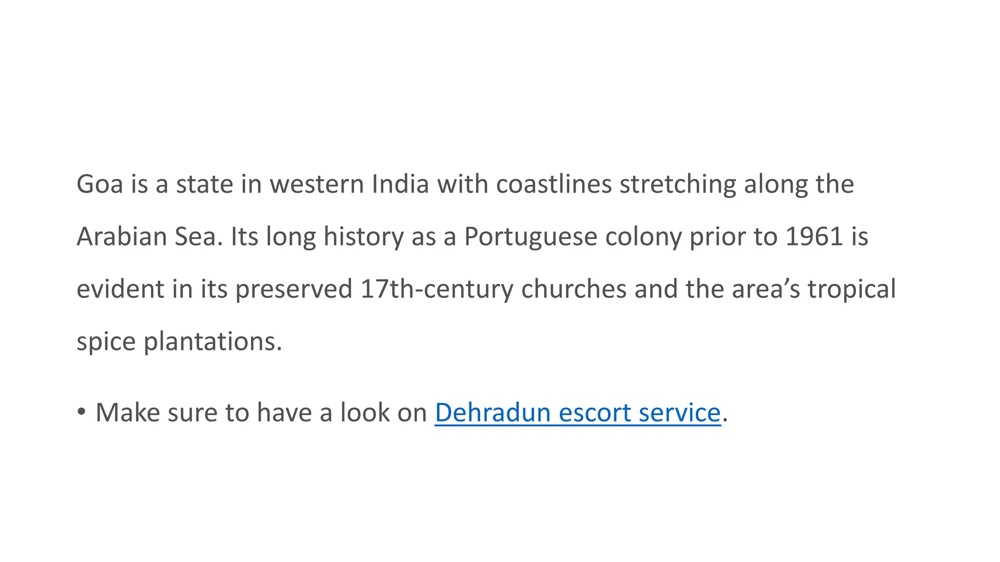 Best places to visit in Goa | PPT