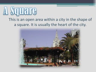 Places of a city vocabulary real | PPTX