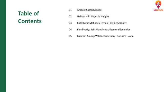 Deatiled guide on Places to visit in Ambaji | PPT