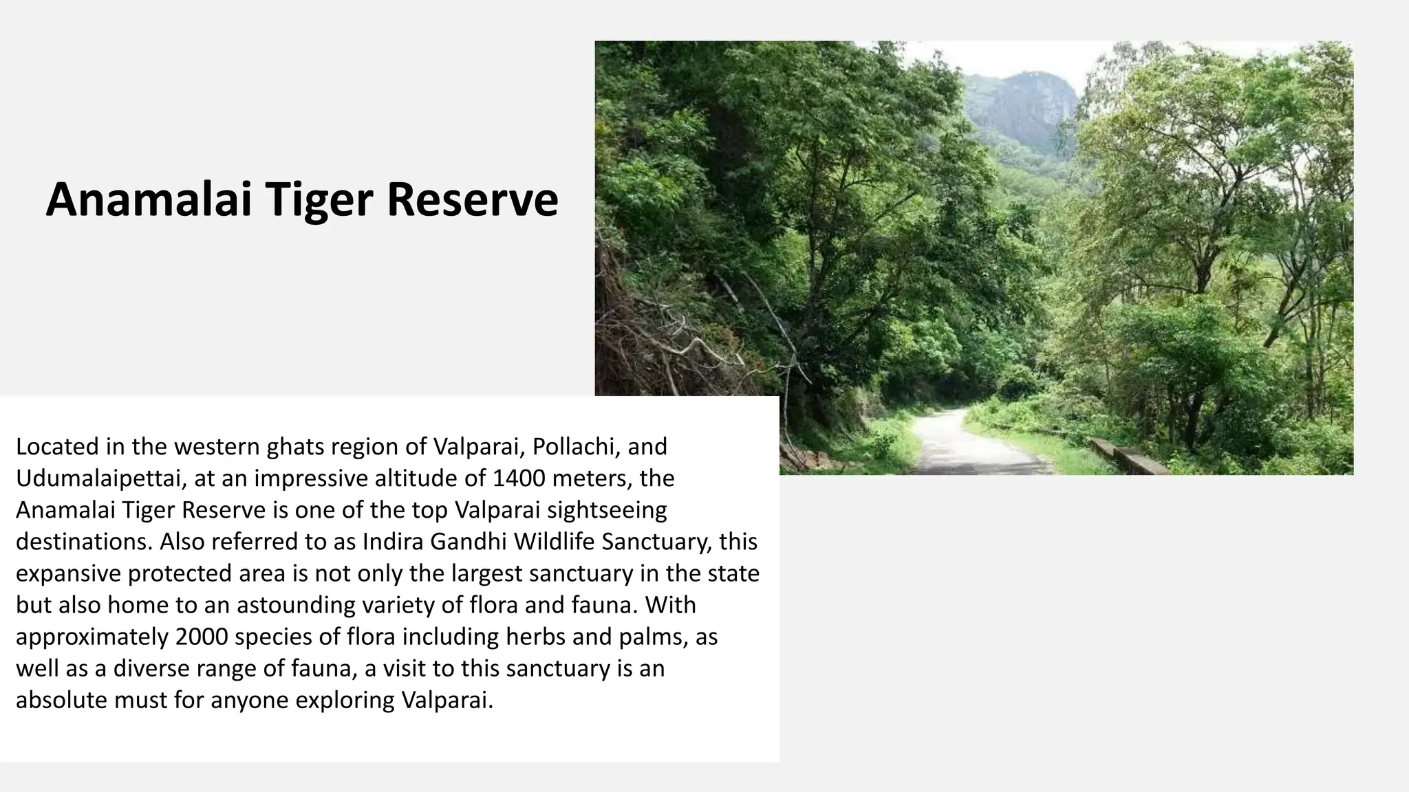 Places To Visit In Valparai | PPTX