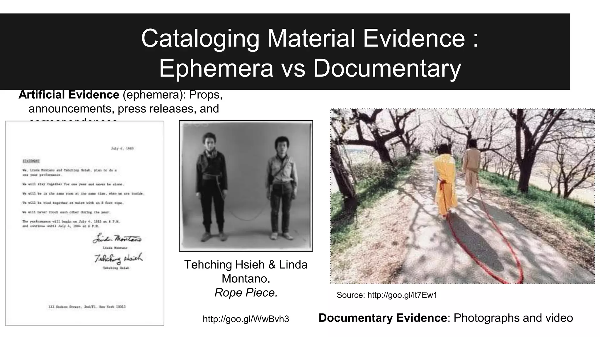 Place-things: Cataloging the Ephemeral | PPTX