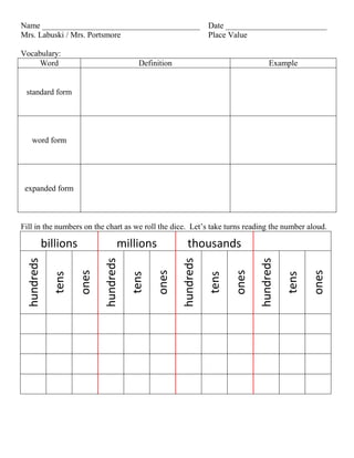 Place value | PDF