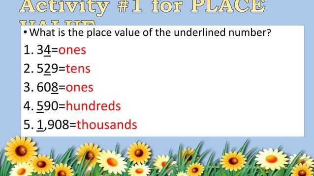 Mathematics-Place Value | PPTX