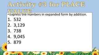 Mathematics-Place Value | PPT