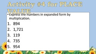 Mathematics-Place Value | PPT
