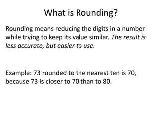 Rounding Decimals | PPTX