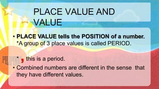 Place value class 3 math | PPTX
