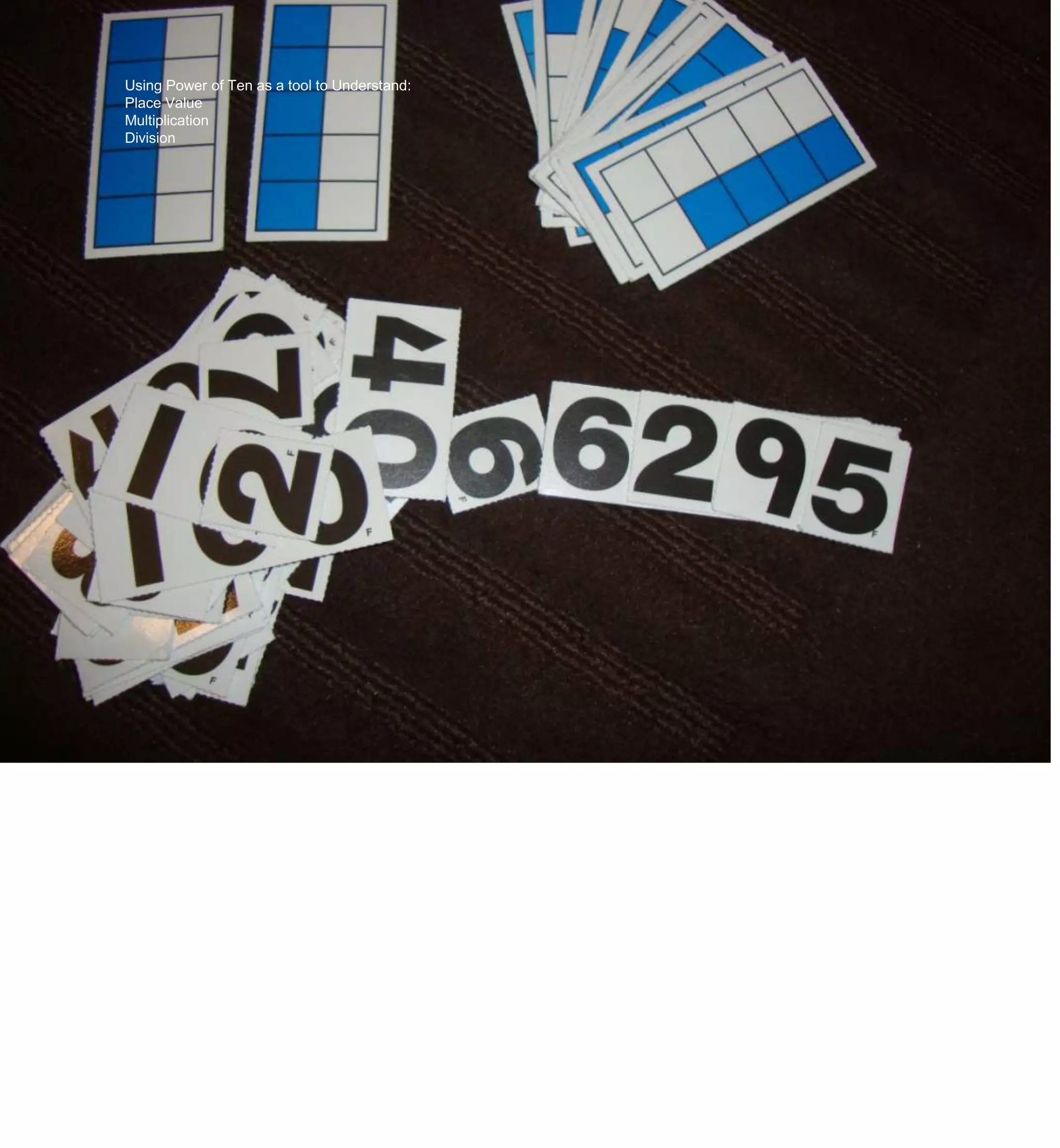 Place Value, Multiplication, Division | PPTX