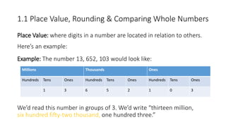 Place value rounding comparing whole numbers | PPTX | Science