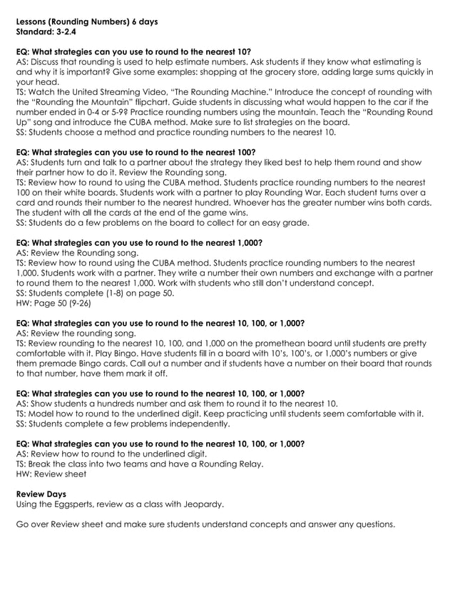 Place value unit | PDF