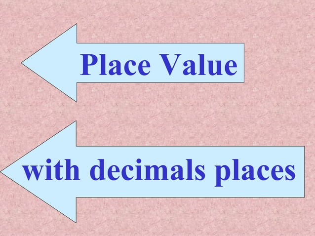 Place value with decimals | PPT