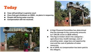 Plachimada coca cola case study - Corporate Ethics | PPTX