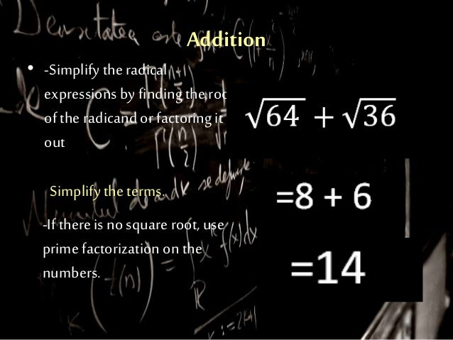 Addition And Subtraction Of Radicals addition-and-subtraction-of-radicals