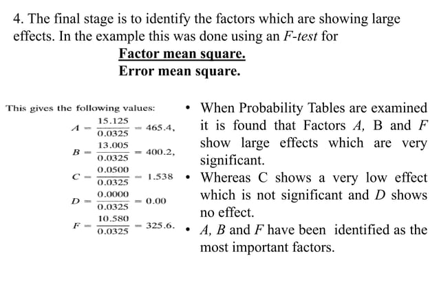 Plackett burman design ppt | PPTX