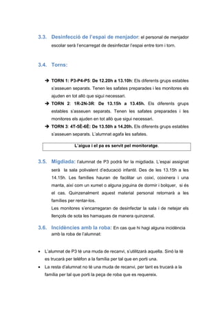 Pla de funcionament de menjador escolangelseraficasanovas | PDF