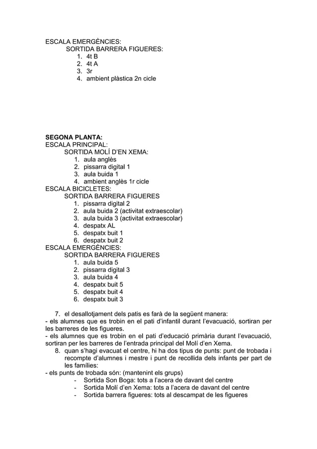 Pla d'emergència molí d'en xema | PDF