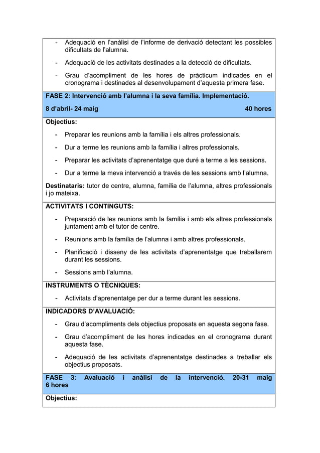 Pla de treball definitiu | PDF
