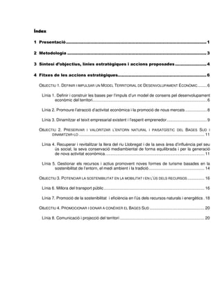 PLA ESTRATÈGIC DEL BAGES SUD | PDF