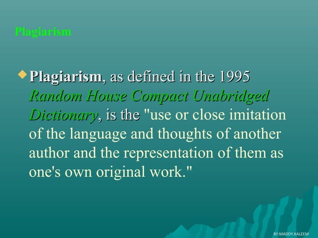 Plagarism | PPT
