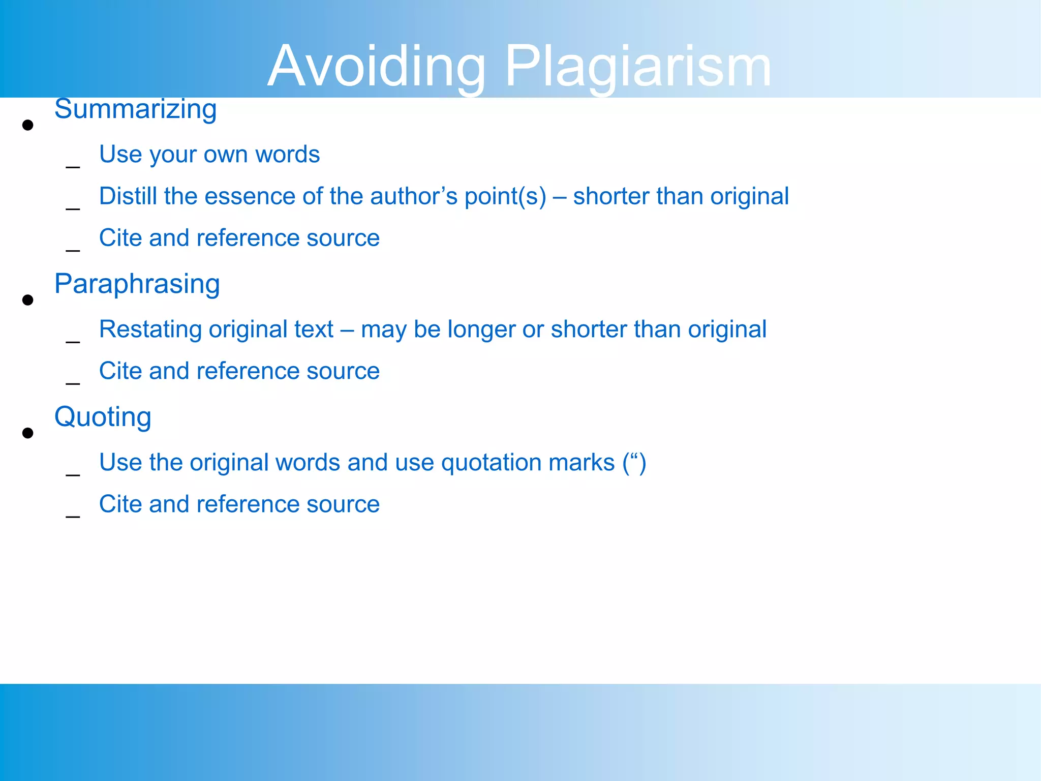 Plagiarism lecture 2020 | PPT