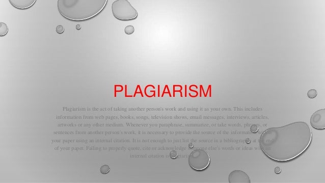 Plagarism powerpoint