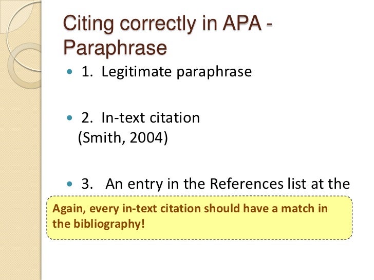 Plagiarism and citation Spring 2012 APA