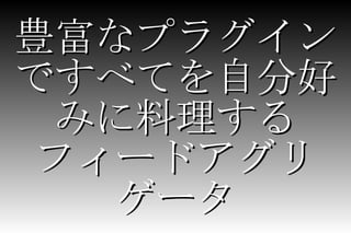 Plagger はじめよう | PPT