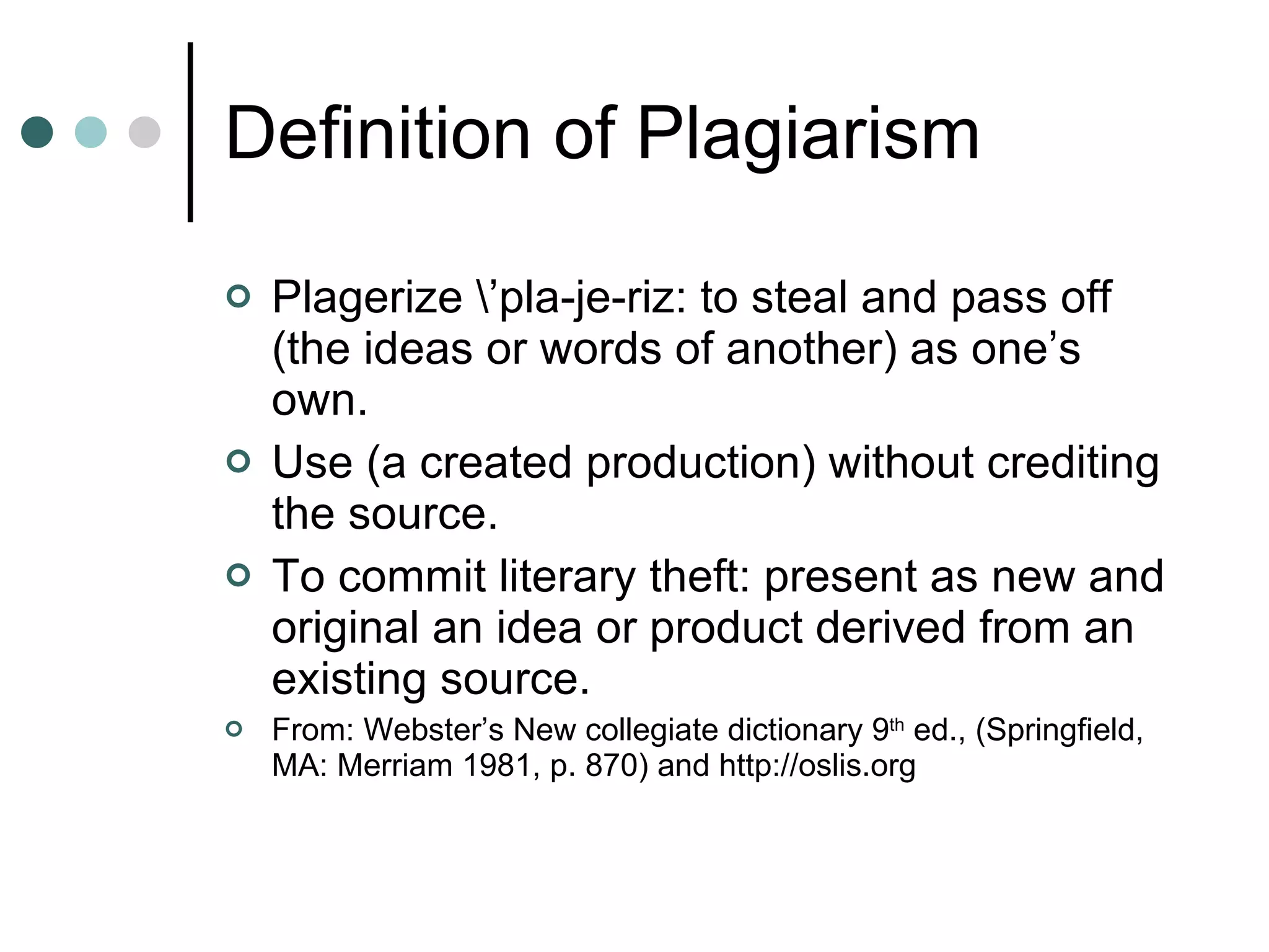 Plagiarism | PPT