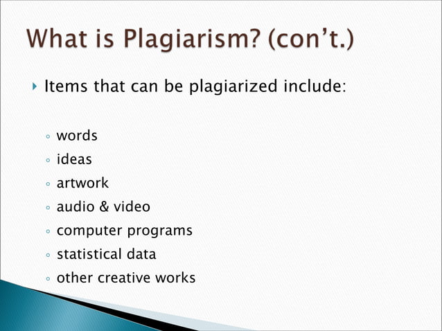 Plagiarism: What it is & How to Avoid it | PPT