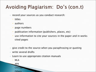 Plagiarism: What it is & How to Avoid it | PPT