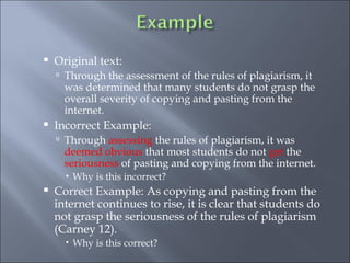 Plagiarism | PPT | Education