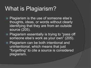 Plagiarism | PPTX | College Education | Education