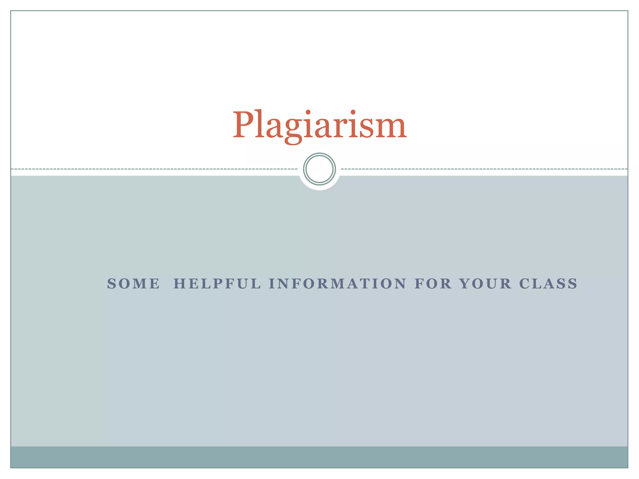 Plagiarism | PPT