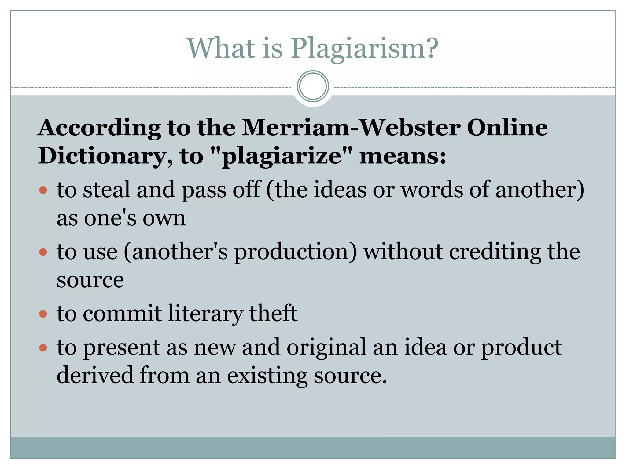 Plagiarism | PPTX