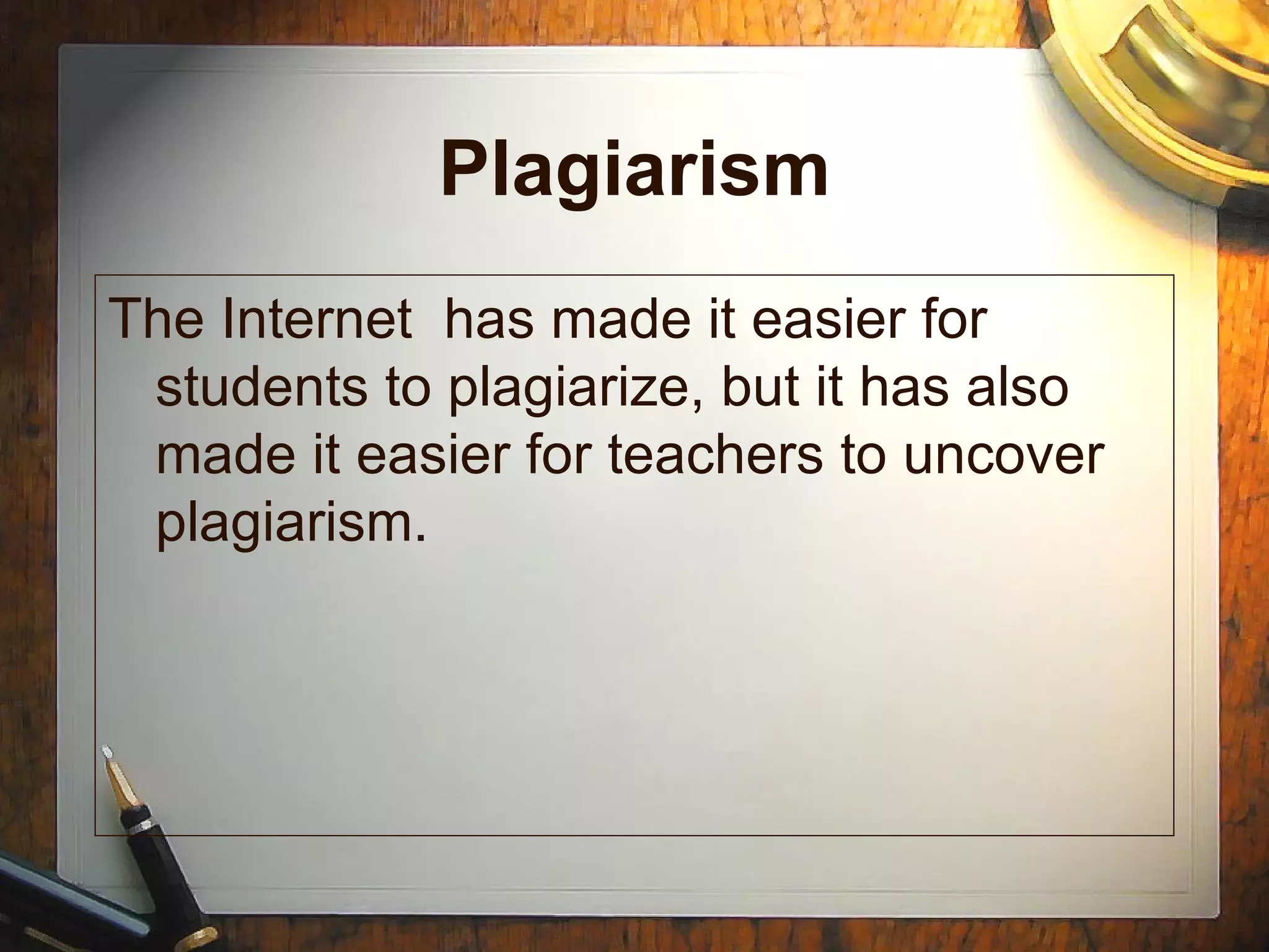 Plagiarism PowerPoint Presentation | PPT