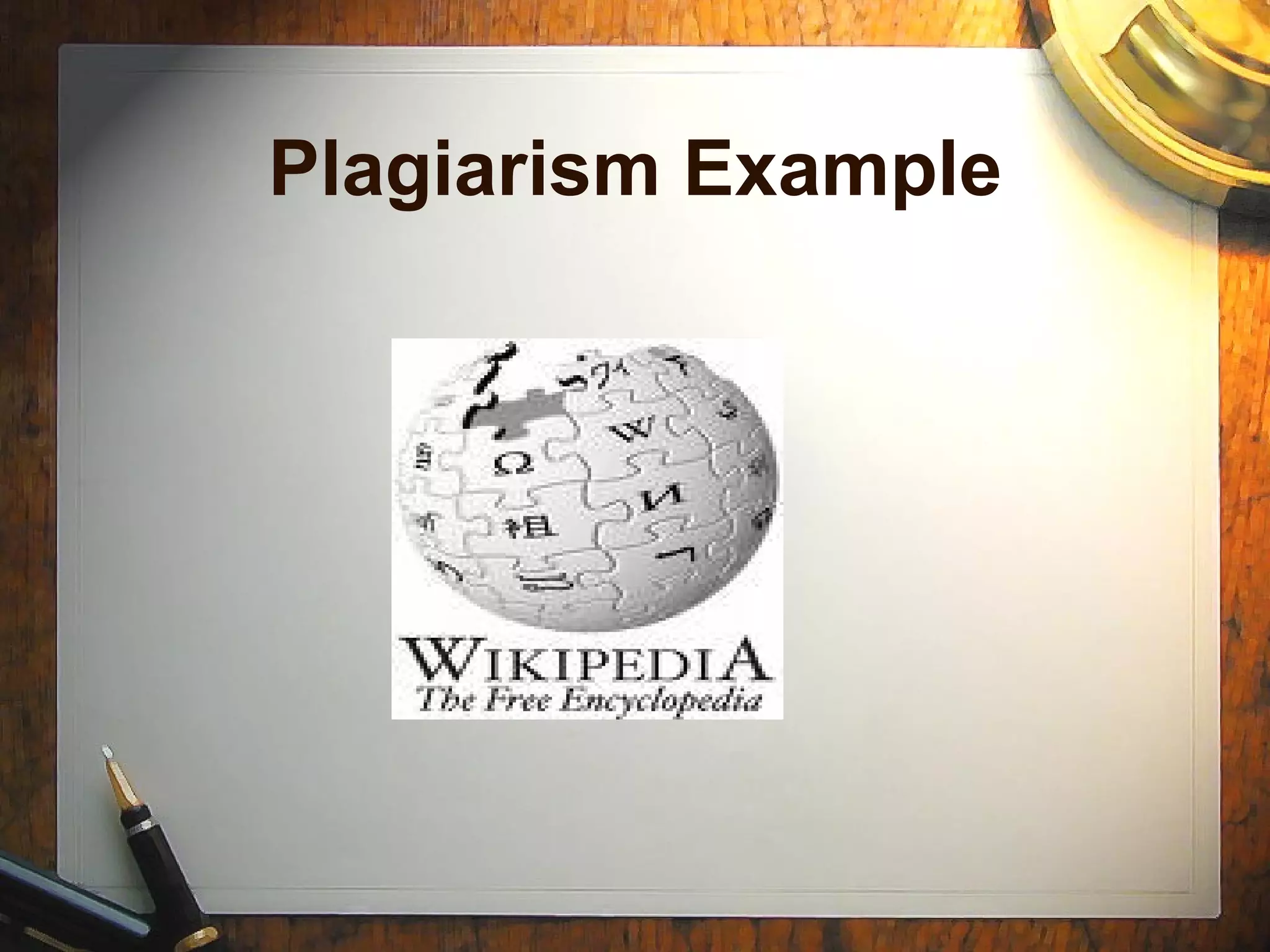 Plagiarism PowerPoint Presentation | PPT