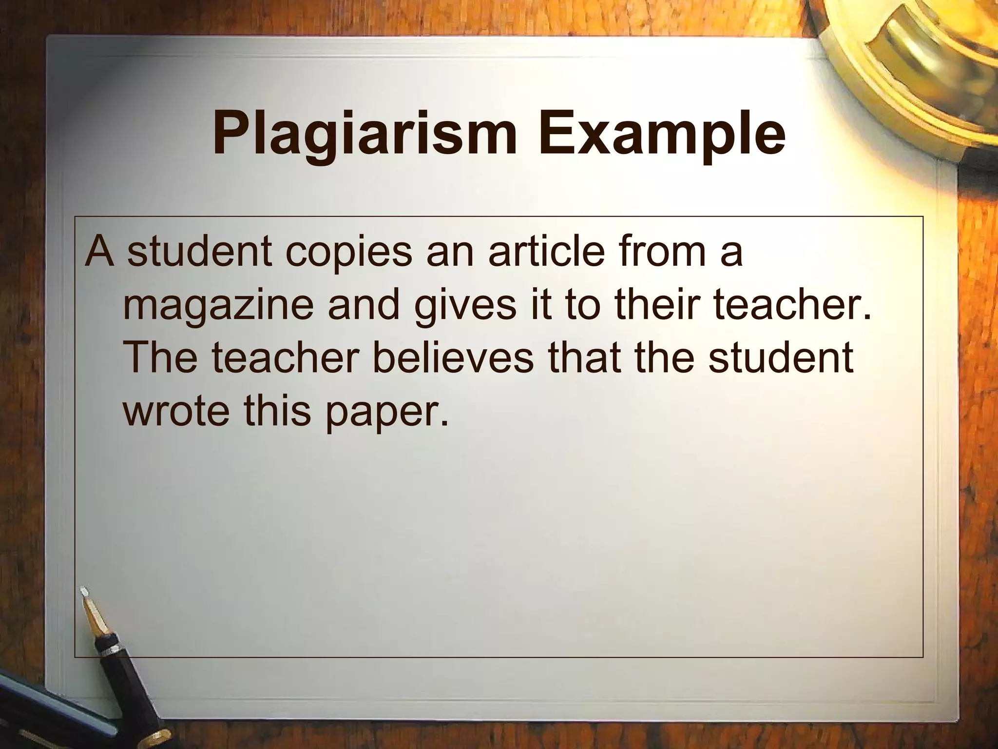 Plagiarism PowerPoint Presentation | PPT