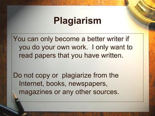Plagiarism PowerPoint Presentation | PPT