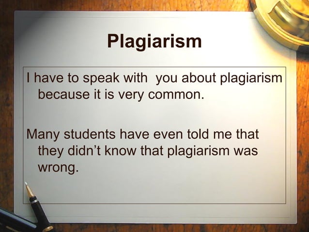 Plagiarism PowerPoint Presentation | PPT