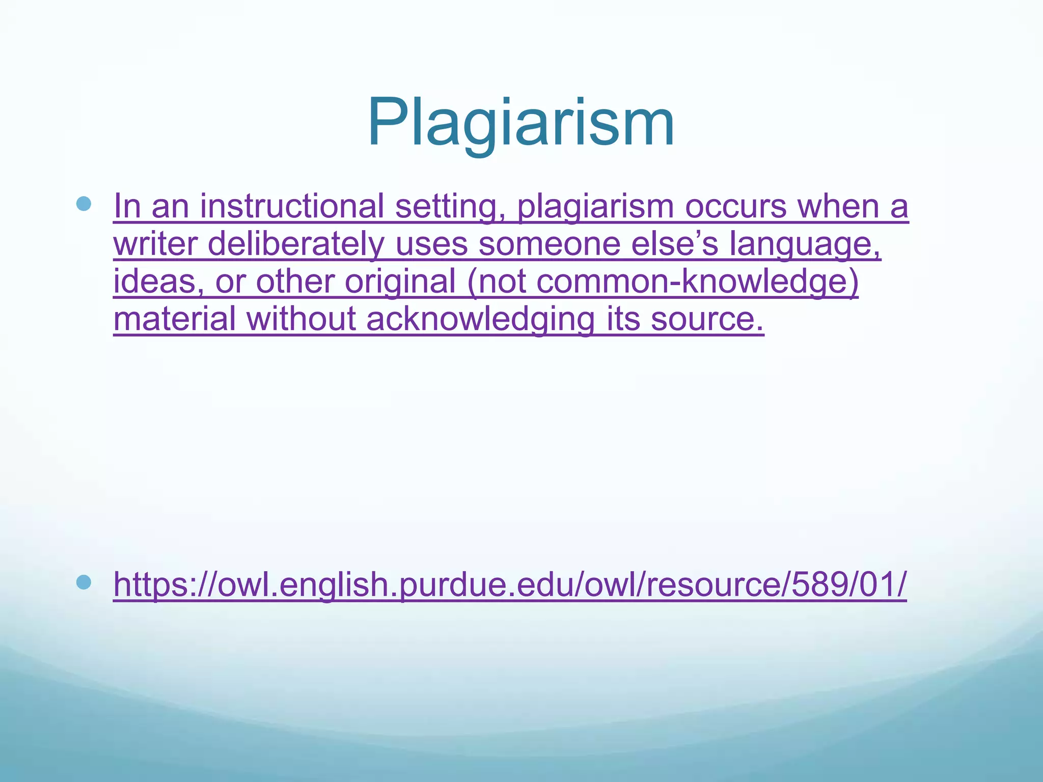 Plagiarism | PPTX
