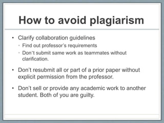 Plagiarism | PPTX