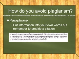 Plagiarism | PPTX