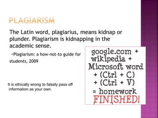 Plagiarism | PPTX
